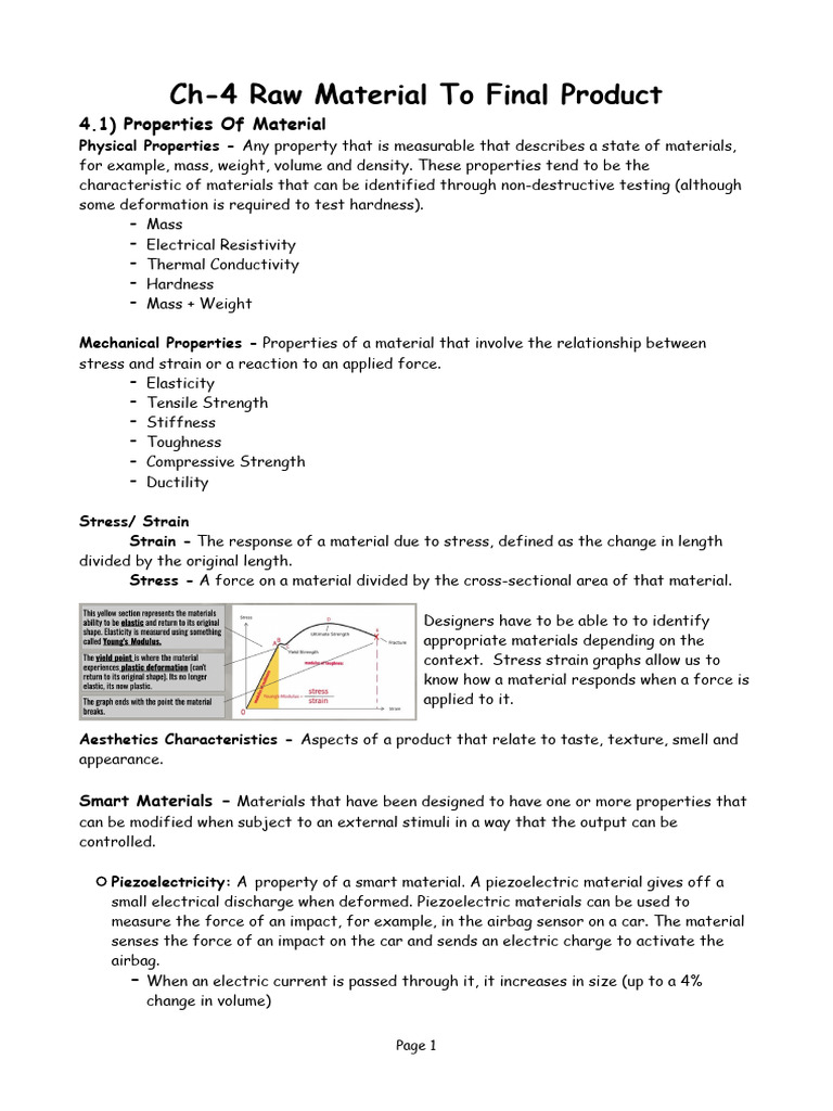 Material Properties and Applications Guide | PDF | Metals | Plastic