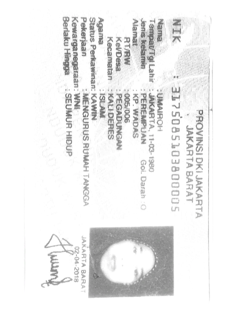 Muhammad Fahrul Rizky R - KK Dan KTP | PDF