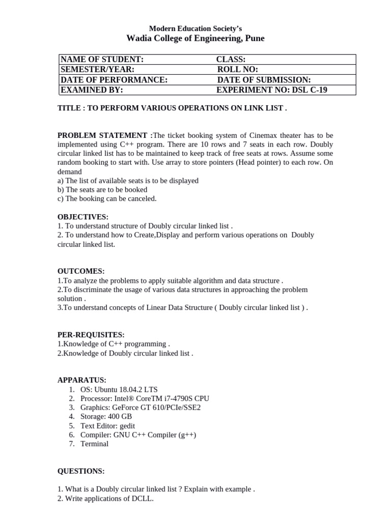 Lab Assignment C - 20 | PDF