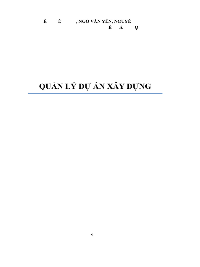 Draft - Full - Giáo Trình QLDA - B Môn QLDA&PL - N I B | PDF