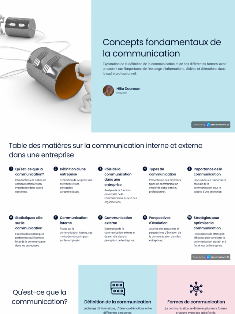 La Communication Interne Et Externe Dans Une Entreprise | PDF