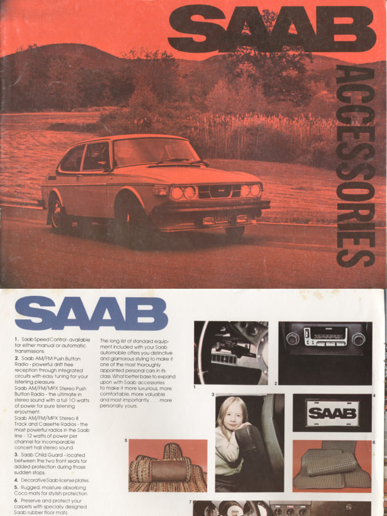1976 Saab en Accessories | PDF