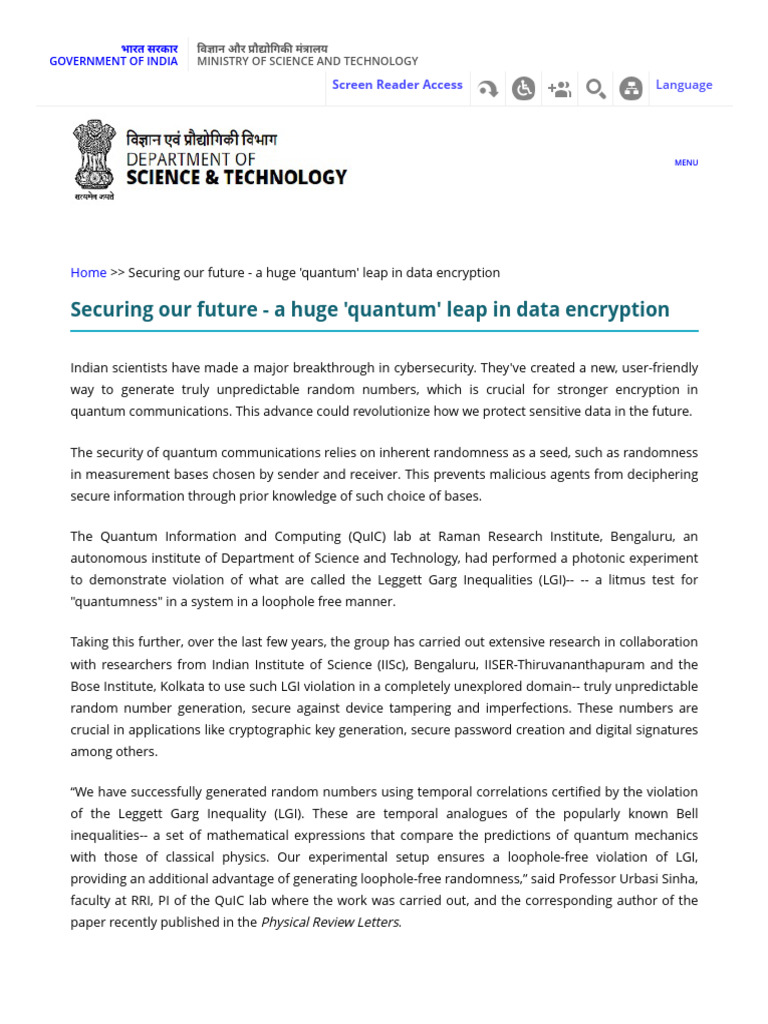 Securing our future - a huge 'quantum' leap in data encryption ... Securing our future - a huge 'quantum' leap in data encryption ...
