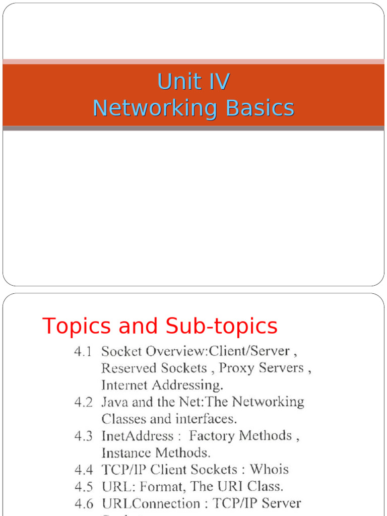 Unit-IV-Upload | PDF | Port (Computer Networking) | Proxy Server