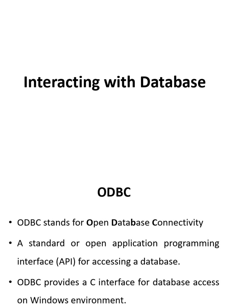 Unit V - Interacting-With-Database | PDF | Computing | Databases