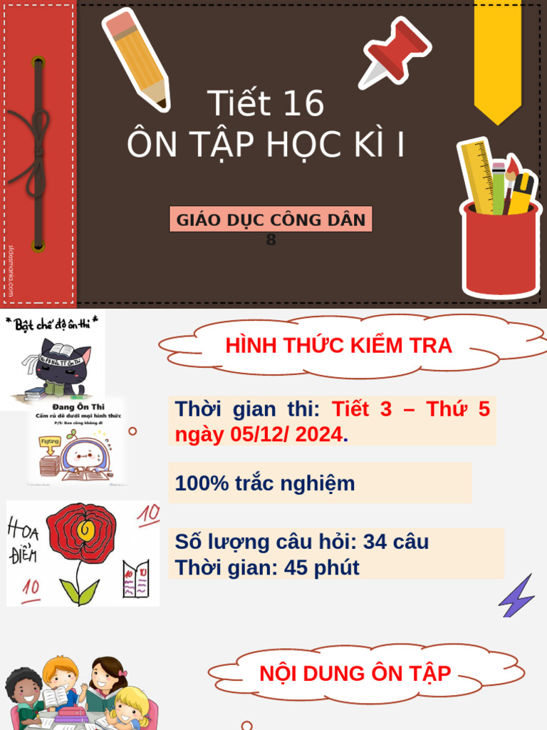 GDCD 8 - Ôn Tập Học Kì I (24 - 25) . | PDF