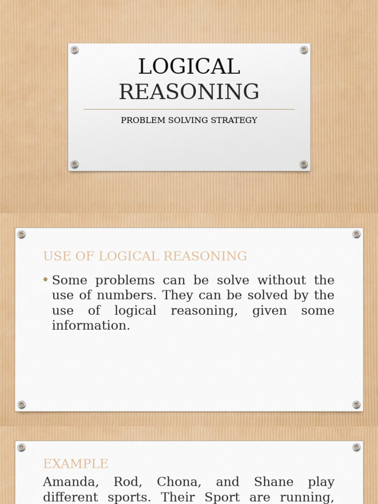 Logical Reasoning | PDF