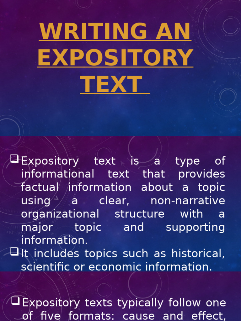 Writing an Expository Text | PDF