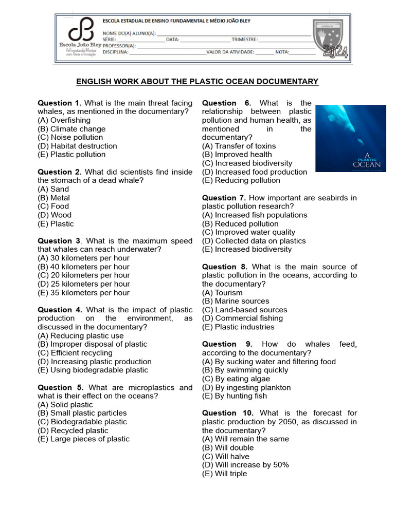 Plastic Ocean Documentary Insights | PDF | Plastic | Earth Sciences