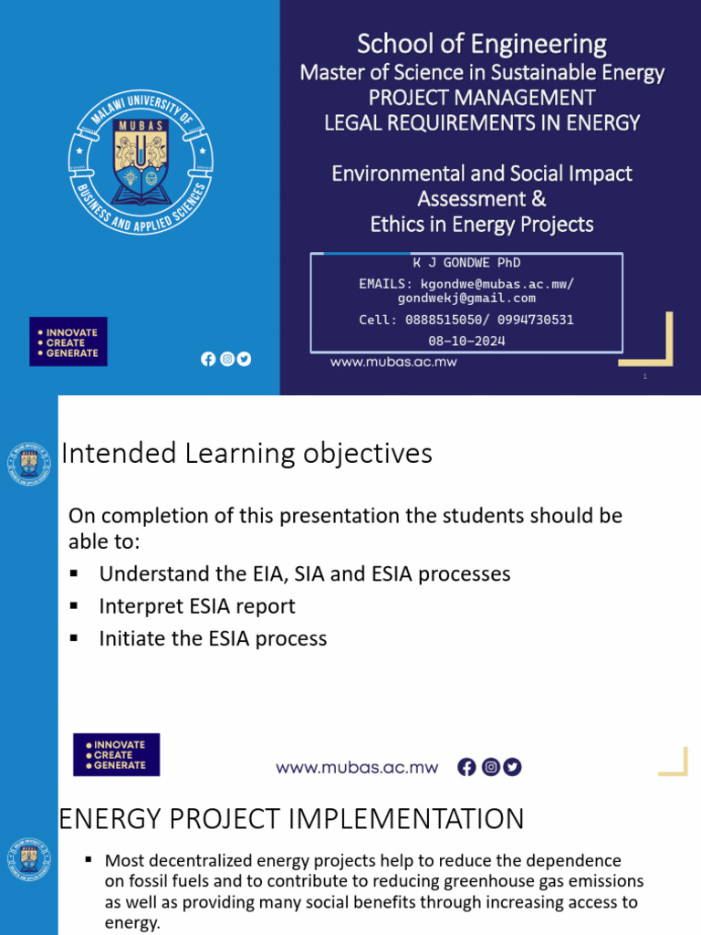 Mse PM Esia Ethics 08102024 | PDF | Environmental Impact Assessment