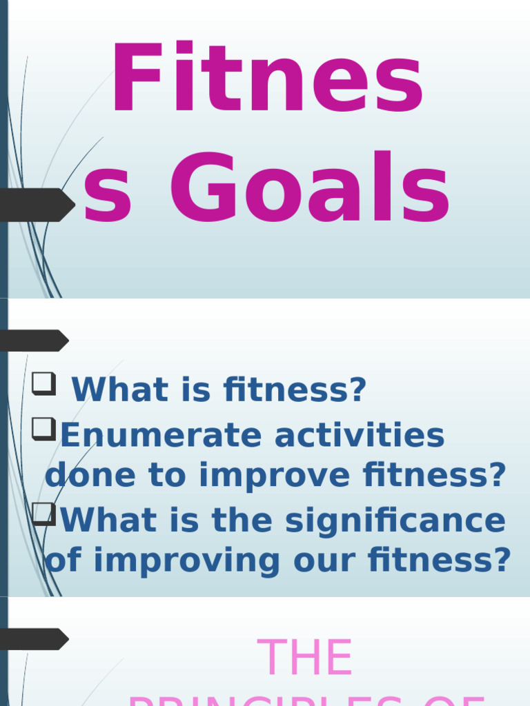 Principles of Physical Activity - Fitt | PDF | Physical Fitness | Heart ...