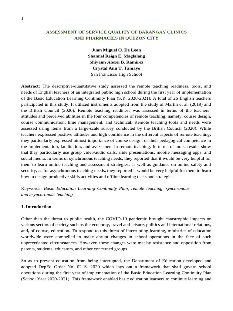 PR2 Manuscript Format Paderes Torreliza 2021 EDITED 11 02 24 | PDF ...
