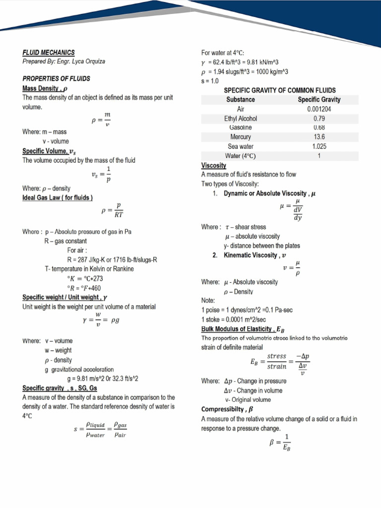 Properties of Fluids | PDF