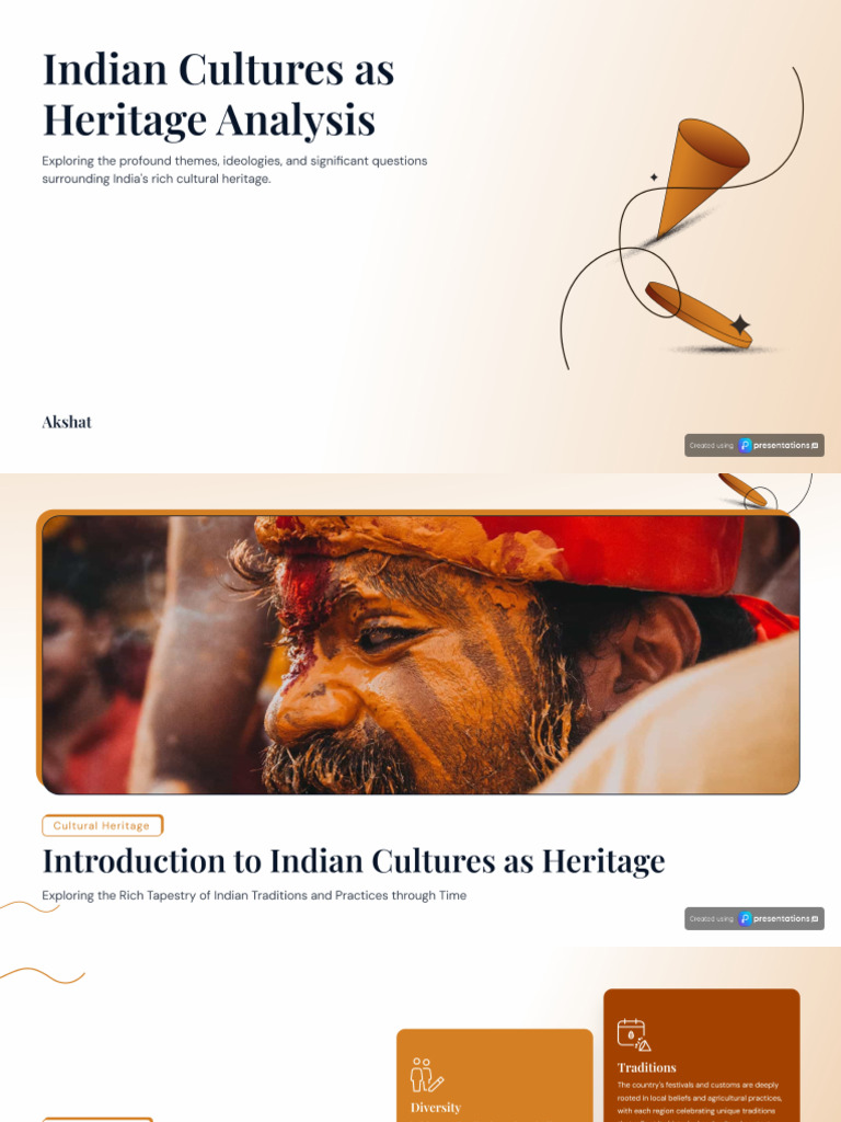Indian Cultures as Heritage Analysis (1) | PDF