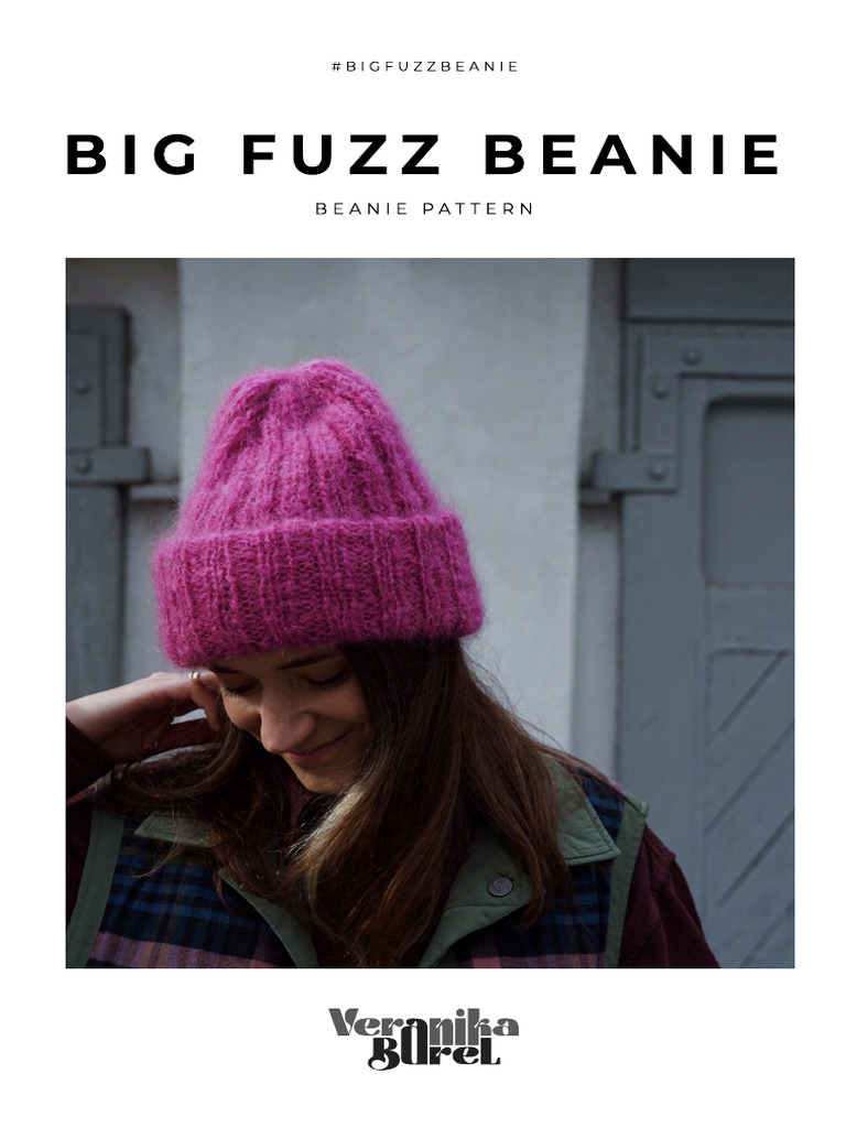 Big-fuzz-beanie-ENG | PDF | Knitting | Yarn