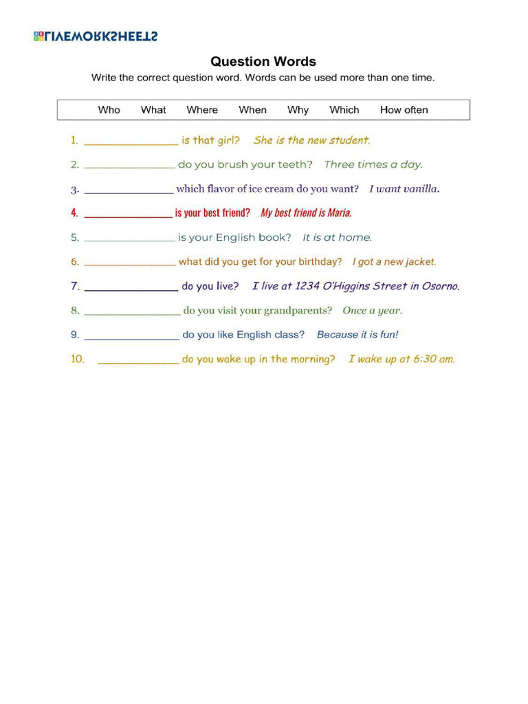 Worksheet 62045 | PDF