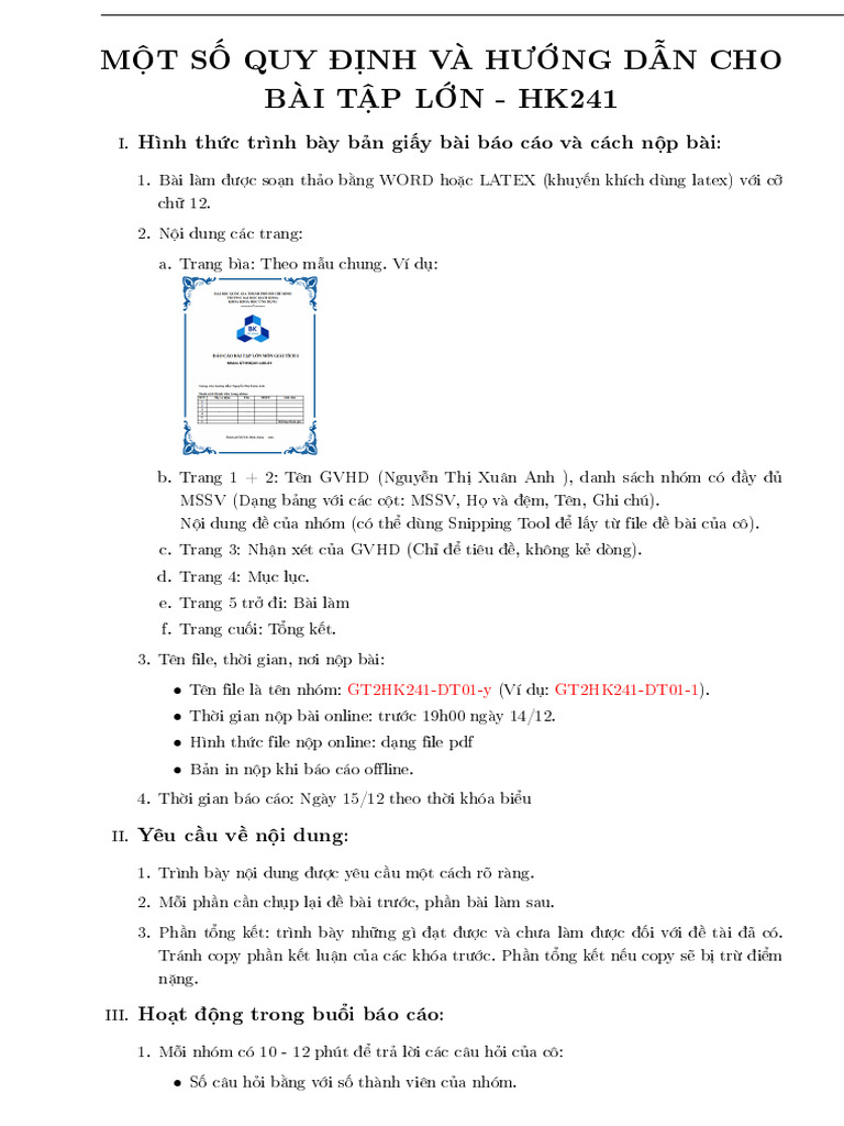 Quy Dinh Va HD BTL | PDF