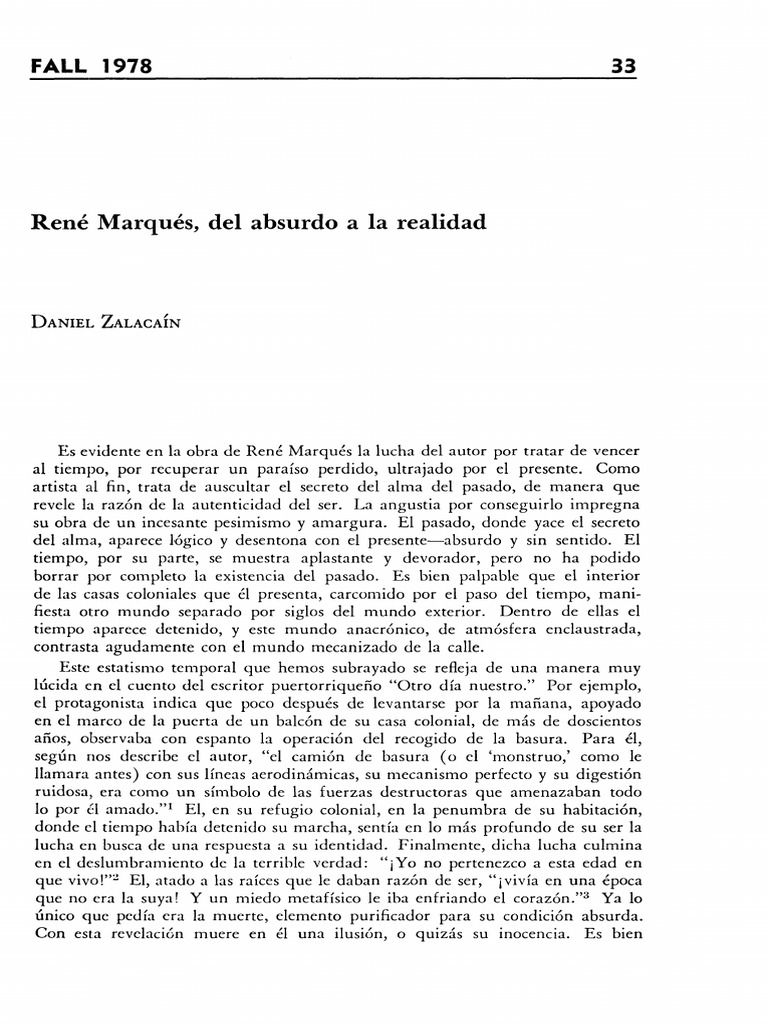 Rene Marques La Vispera Del Hombre | PDF | Teatro | Verdad