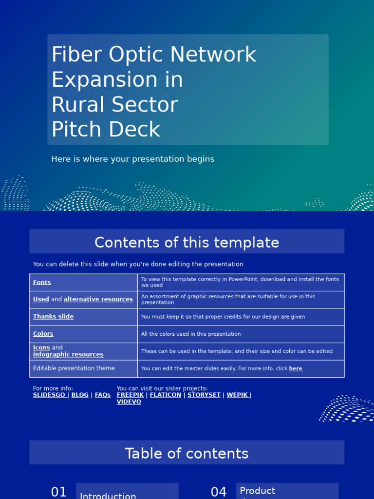 Fiber Optic Network Expansion in Rural Sector Pitch Deck by Slidesgo ...