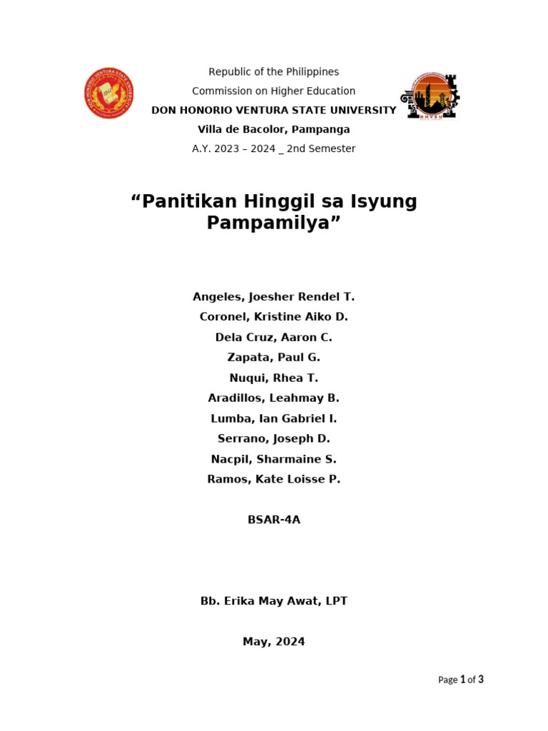 Group 4-BSAR 4A_SosLit | PDF