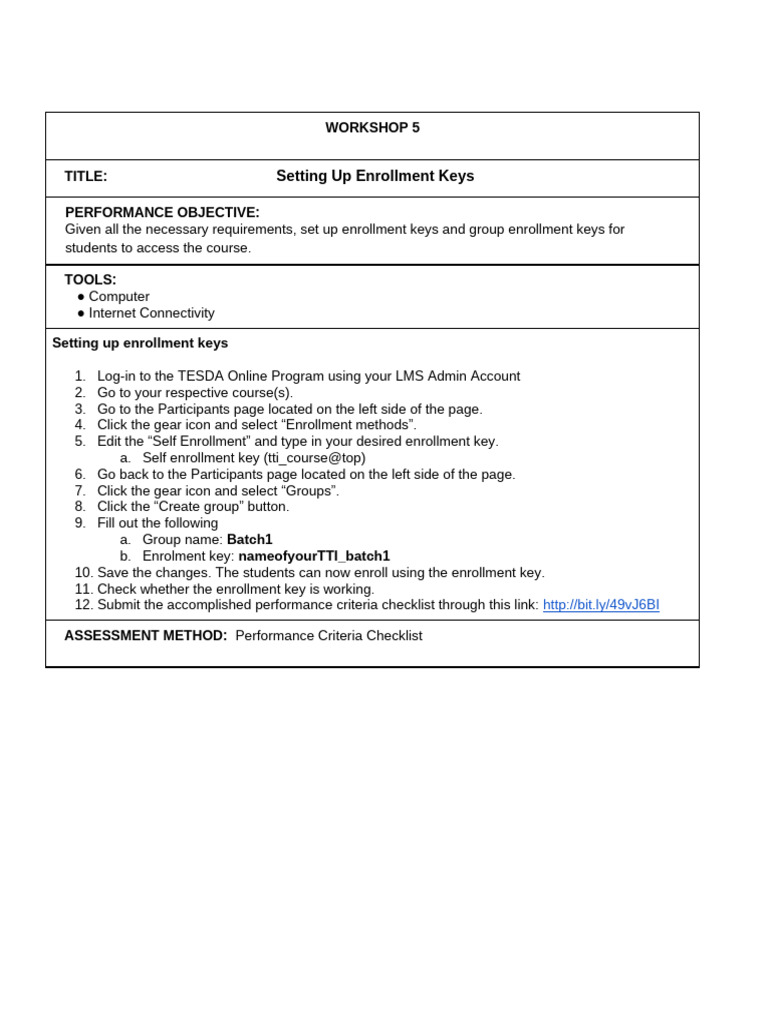 NTTA_MRTOP 2024 Setting Up Enrollment keys | PDF