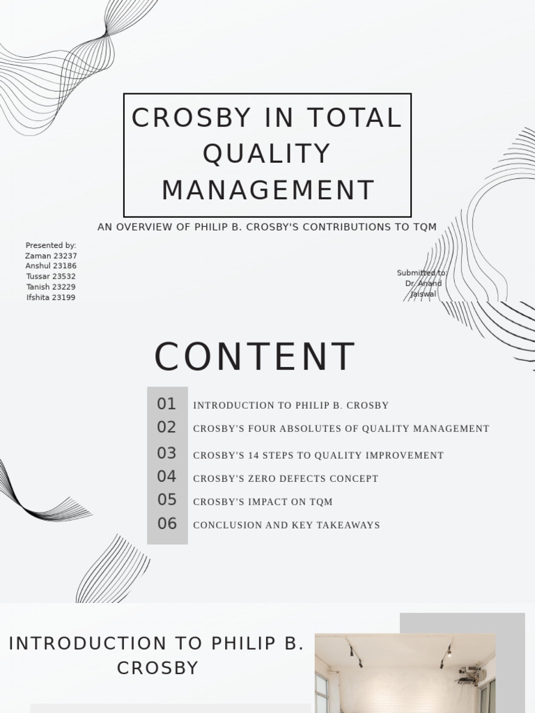 Crosby Tqm Ppt | PDF | Leadership | Business