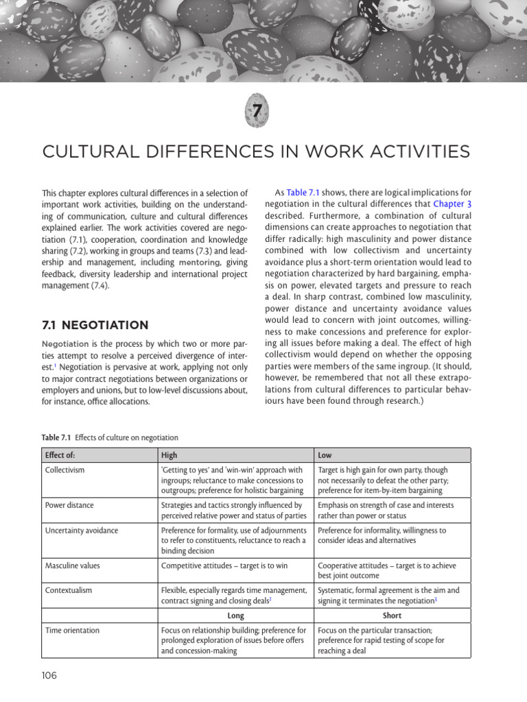 Cultural Influences on Negotiation Styles | PDF | Negotiation ...