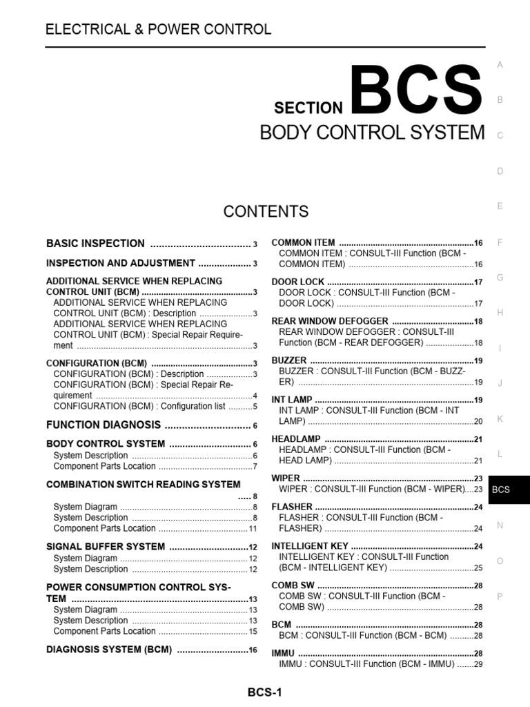 BCS-Body Control 7 | PDF | Manufactured Goods | Automotive Technologies