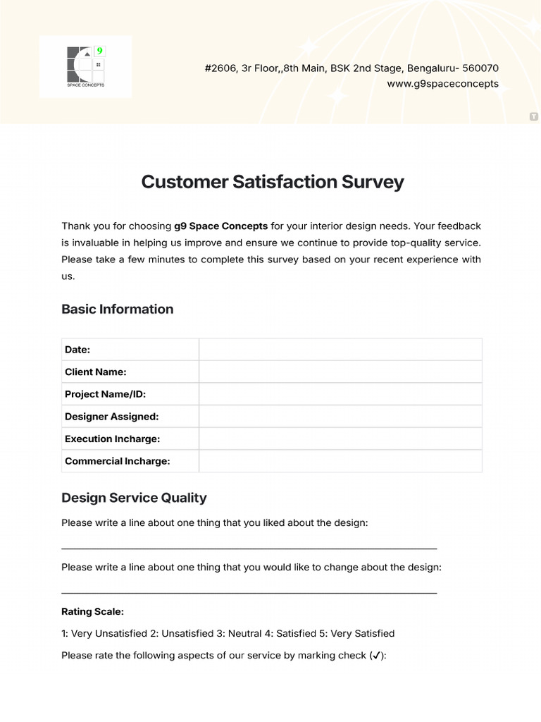 Customer Feedback Form | PDF