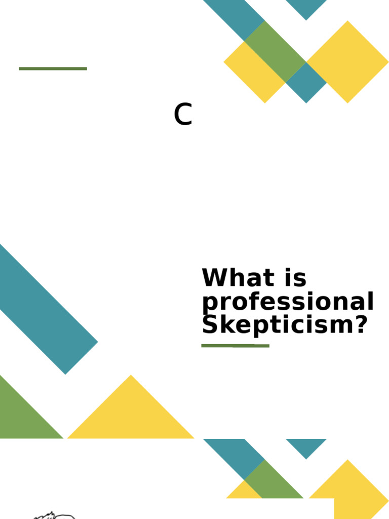 Presentation - Pofessional Skepticism | PDF
