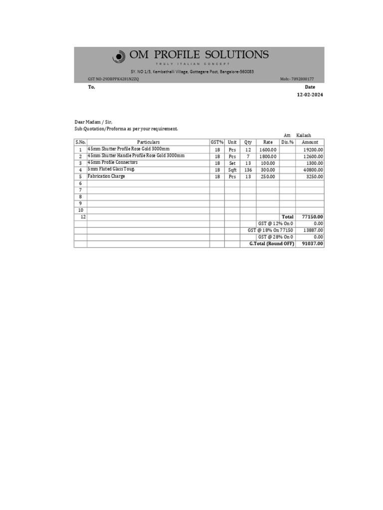 Regular Profile Shutter Estimate | PDF