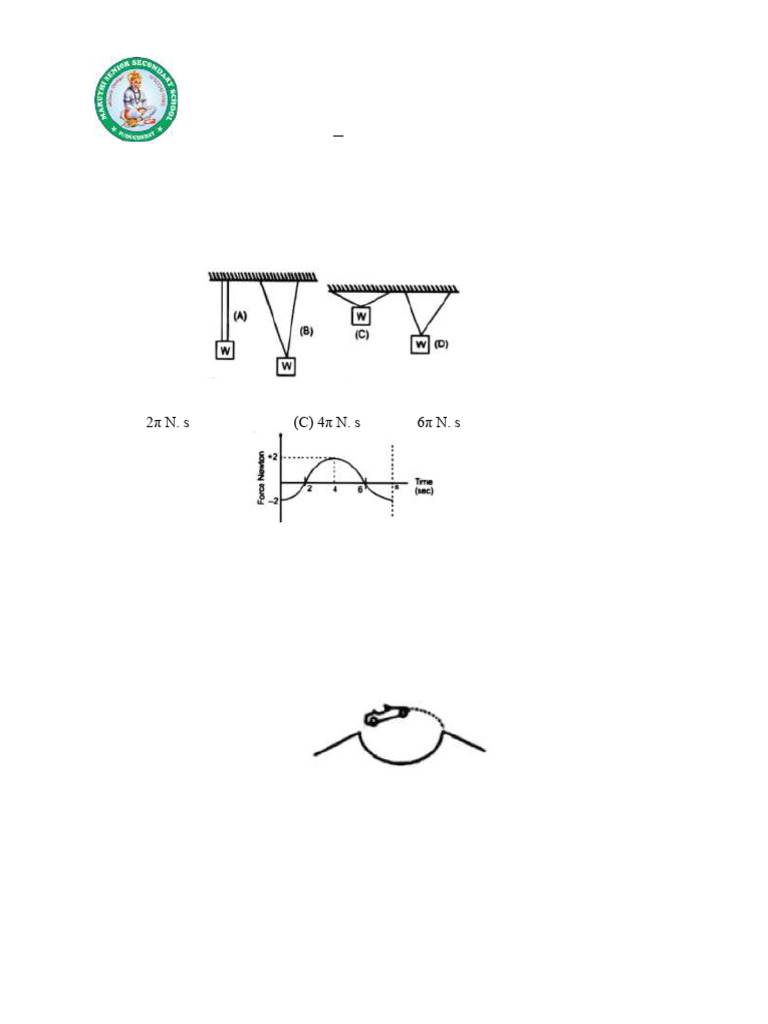 work sheet -2 | PDF | Tension (Physics) | Force