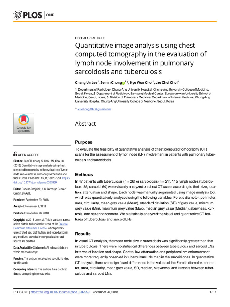 Lee Et Al. - 2018 - Quantitative Image Analysis Using Chest Computed T ...