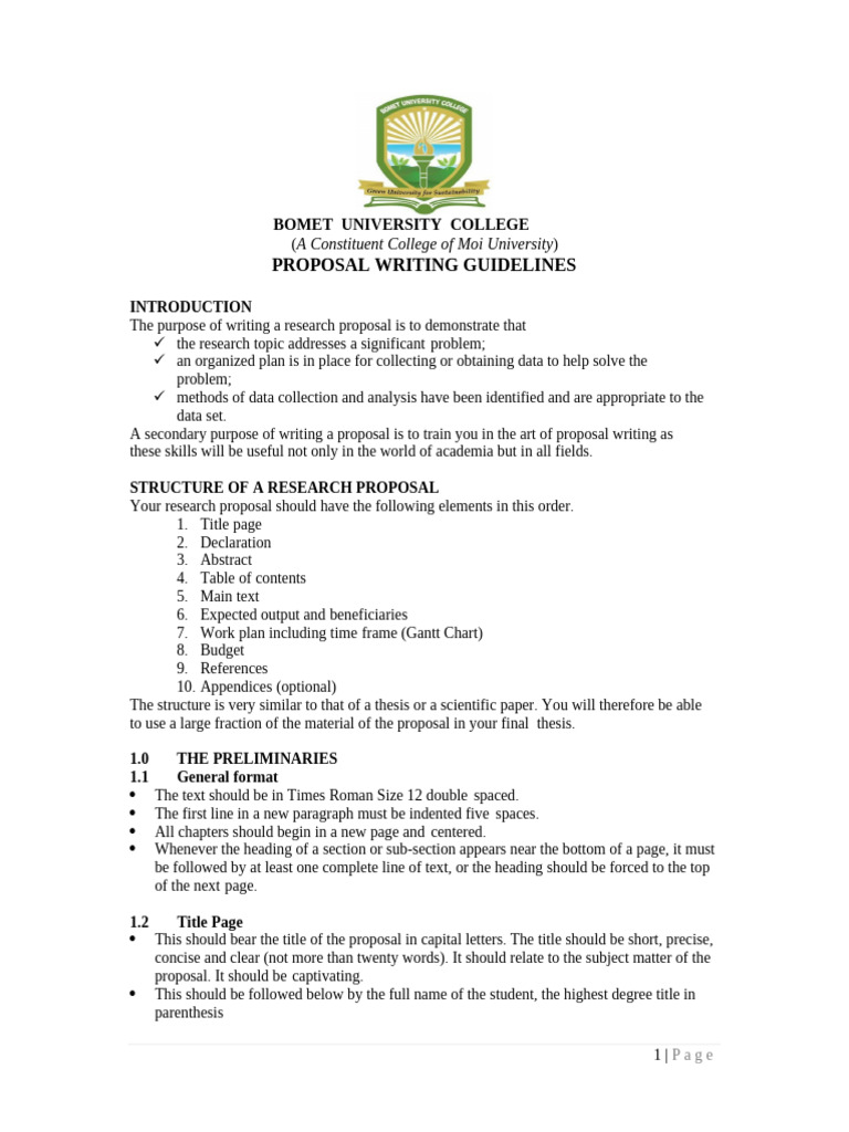 BUC Biology Proposal Guidelines | PDF | Theory | Hypothesis
