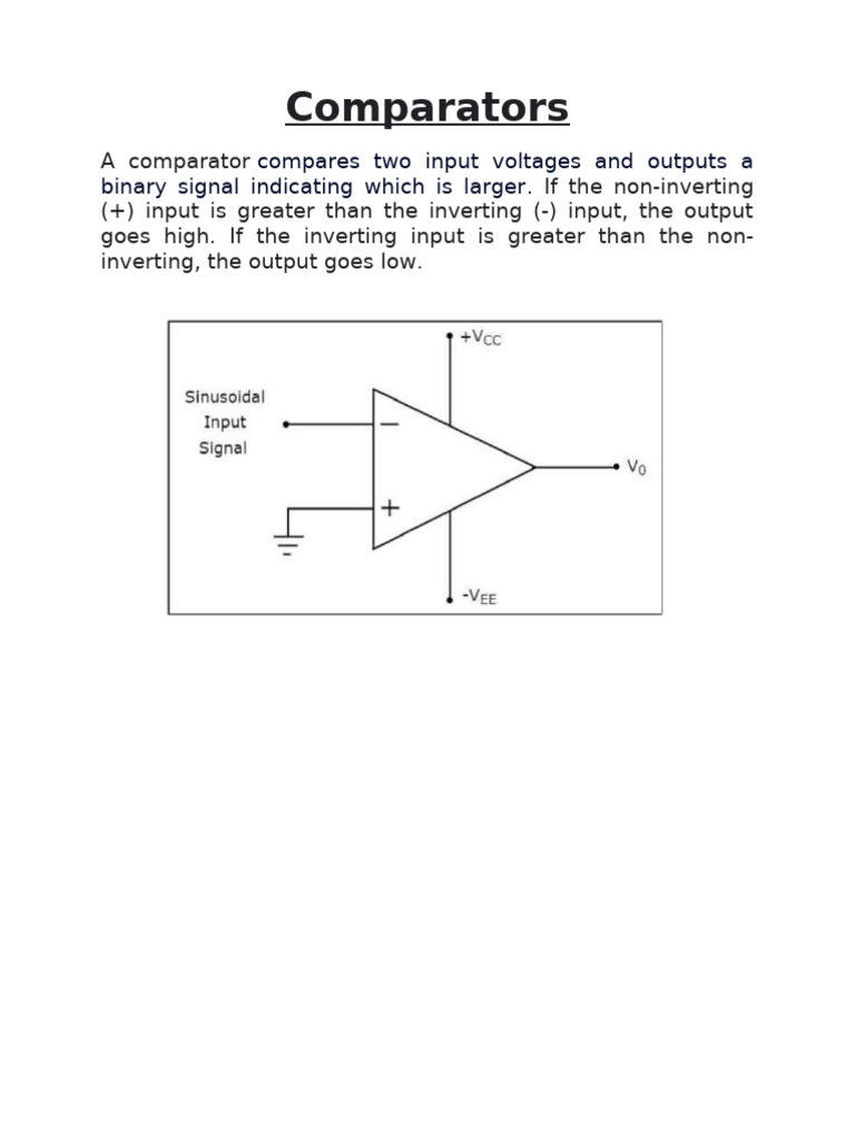 Comparators | PDF