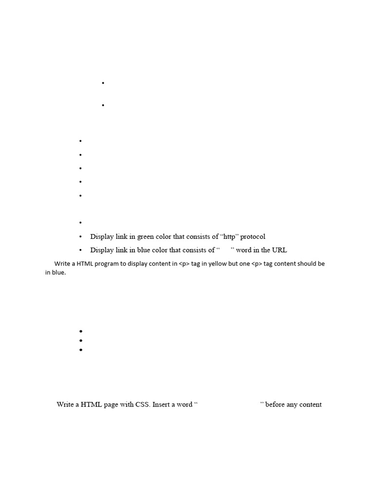 Practice Set MTE | PDF | Html Element | Page Layout