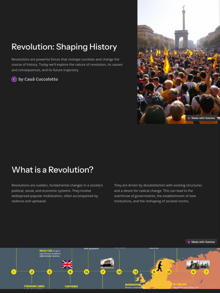 Revolution Shaping History | PDF | Revolutions | Power (Social And ...