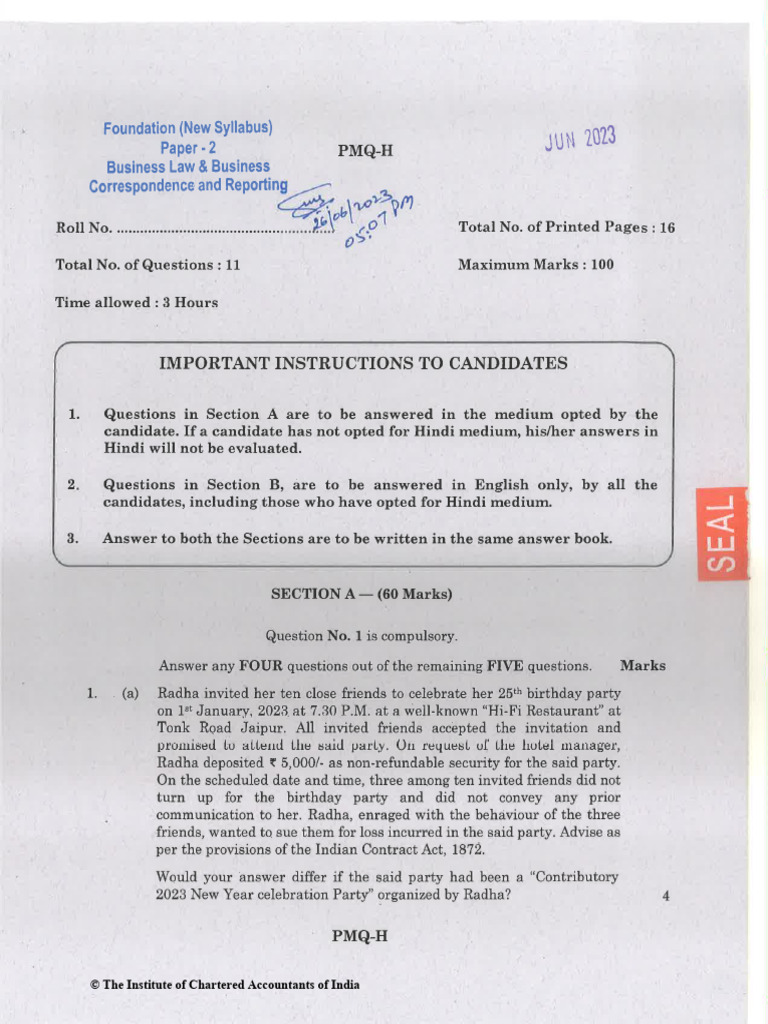 © The Institute of Chartered Accountants of India | PDF