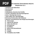 18 Tema Bahasa Melayu SPM | PDF | Perjalanan