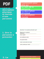 44 Exemples Des Descriptions Physique Et Morale D'une Personne | PDF ...