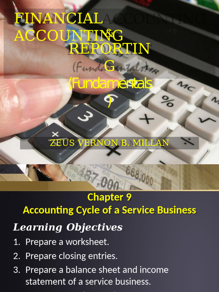 Chapter 9 Accounting Cycle of A Service Business | PDF | Debits And ...