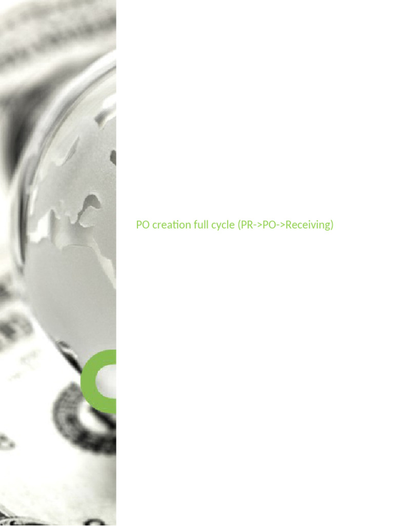 PO Creation Full Cycle | PDF | Invoice | Computing
