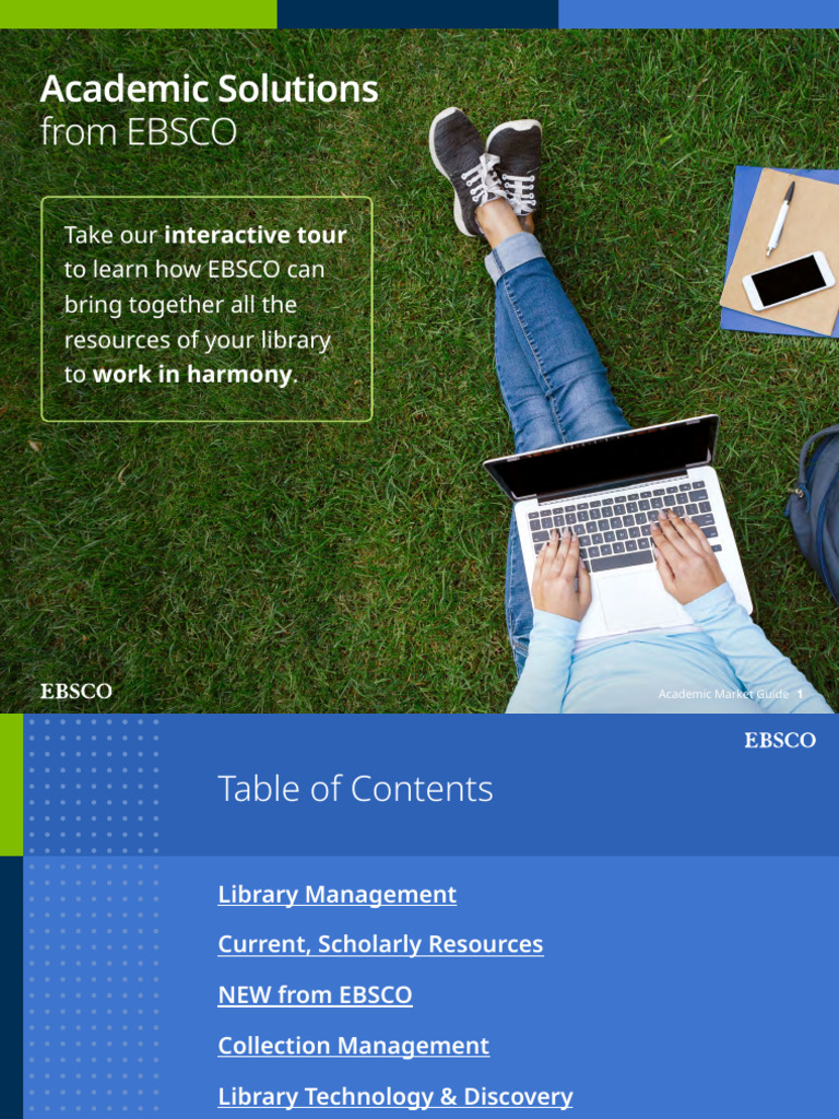 Academic Library Solutions EBSCO Ebrochure | PDF | Libraries | Academic ...