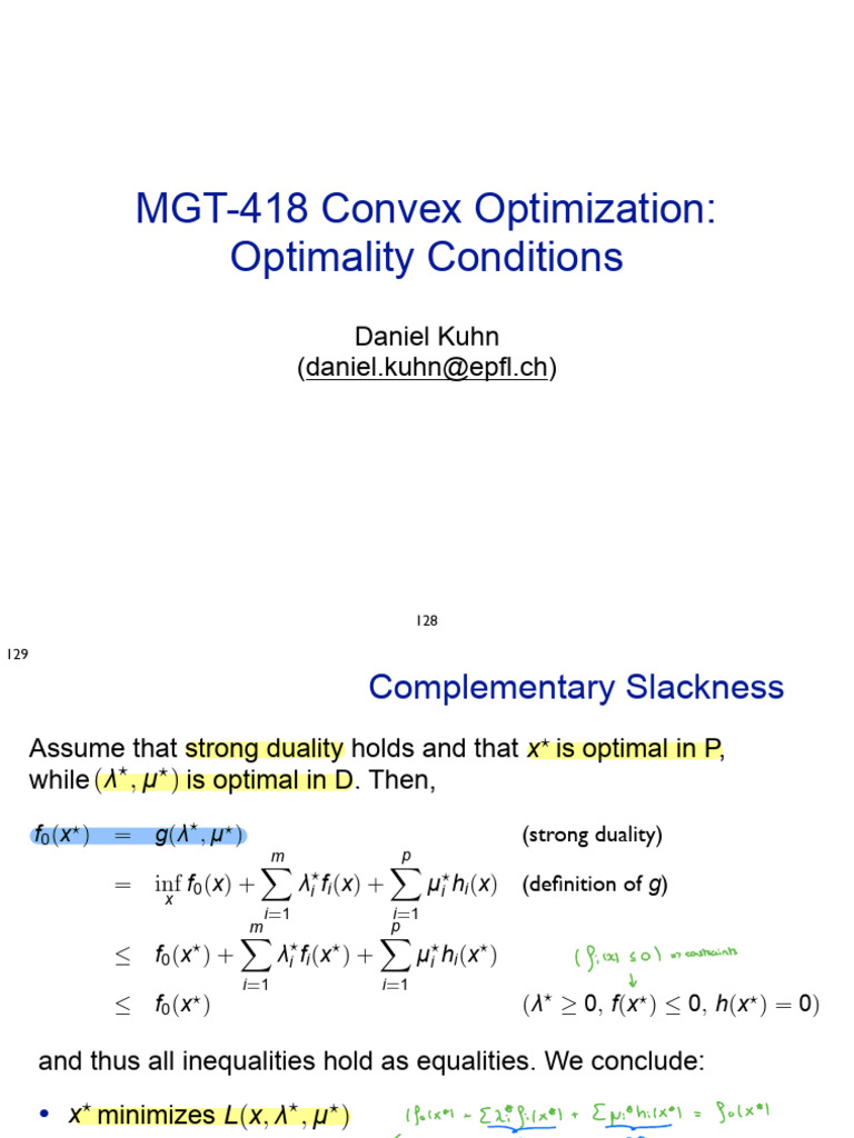 06 - Optimality Conditions | PDF | Systems Analysis | Theoretical Computer Science