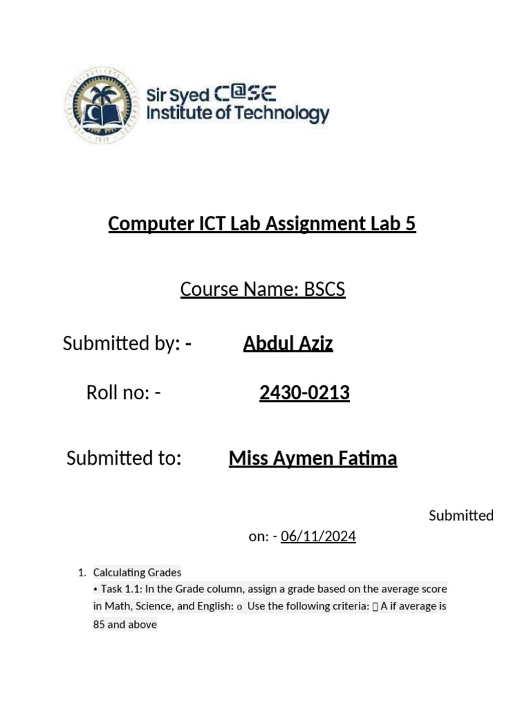 Computer_ICT_Lab_Assignment_Lab_5[1] | PDF
