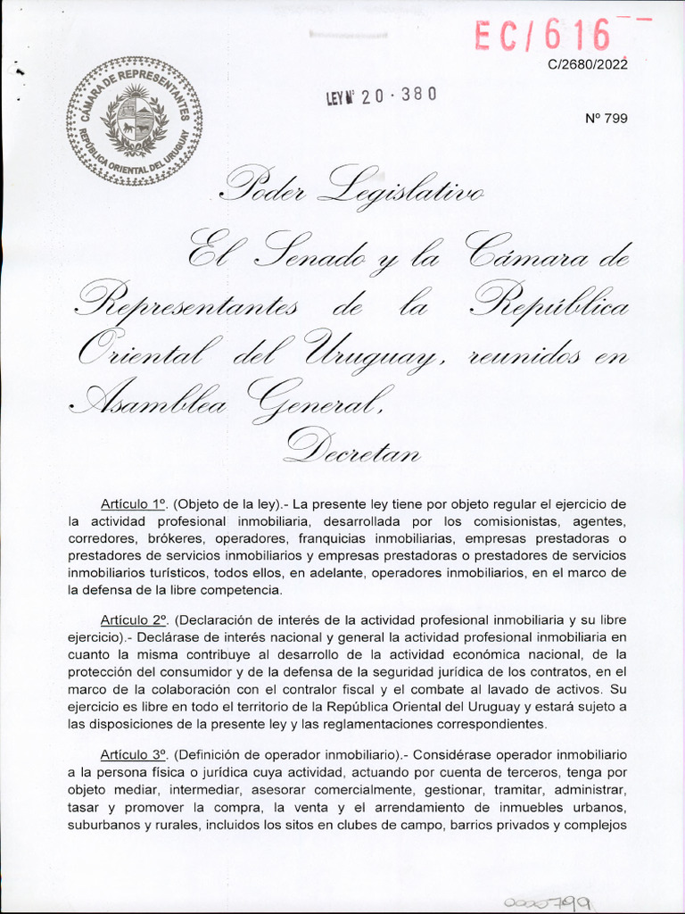 Mec 616 | PDF | Bienes raíces | Franquiciamiento