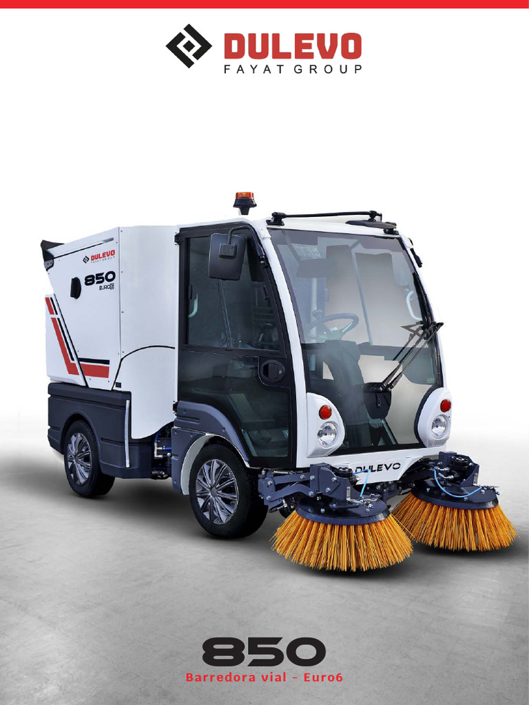 Barredora Dulevo 850 | PDF | Vehículos | Vehículo de motor