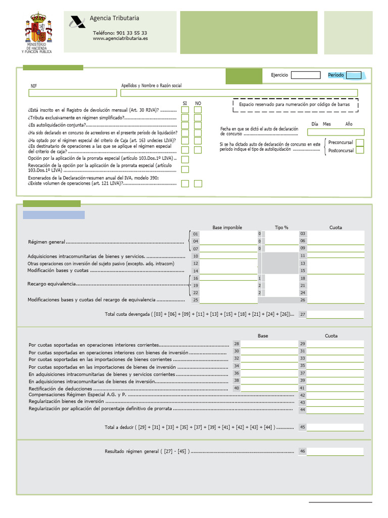 Autoliquidación IVA Modelo 303 2024 | PDF | Economias | Pagos