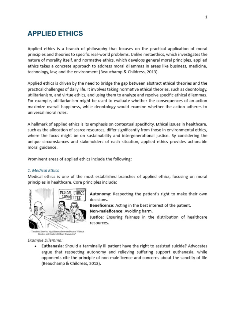 Applied-Ethics | PDF | Applied Ethics | Medical Ethics
