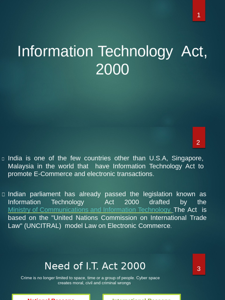 The Information Technology Act 2000 | PDF | Cybercrime | Public Key Cryptography